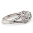 "Nevada Sky" Mint Green Beryl set in 14kt White Antique Style Mounting ...